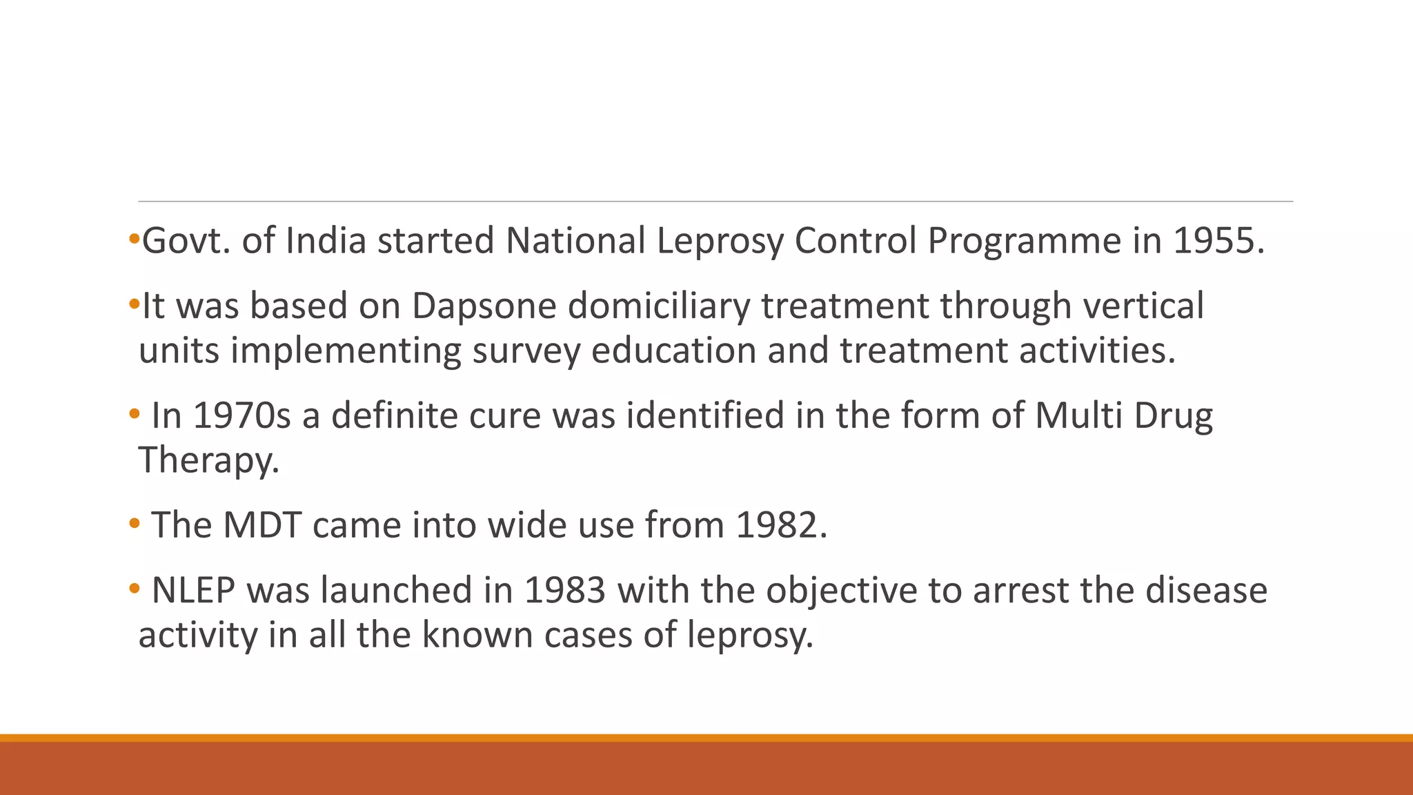 National Leprosy Eradication Programme | PPTX