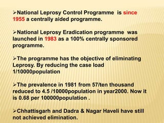National Leprosy Eradication Programme | PPTX