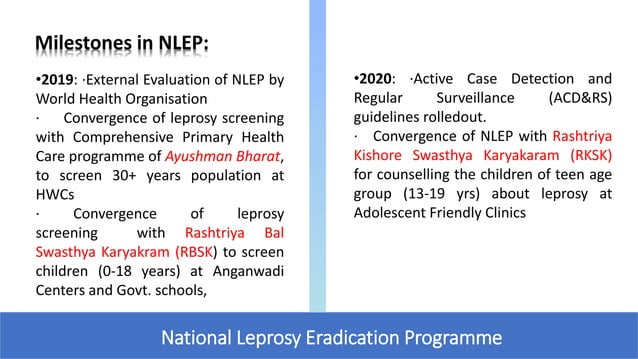 National Leprosy Eradication Programme (NLEP) | PPTX