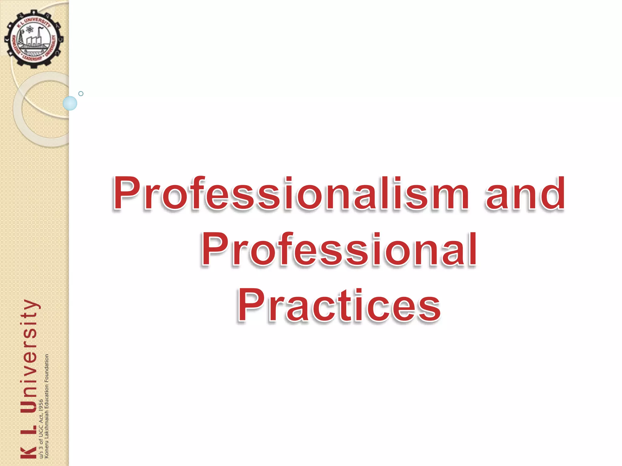 Professionalism and Professional Practices | PPTX | Civil Engineering ...