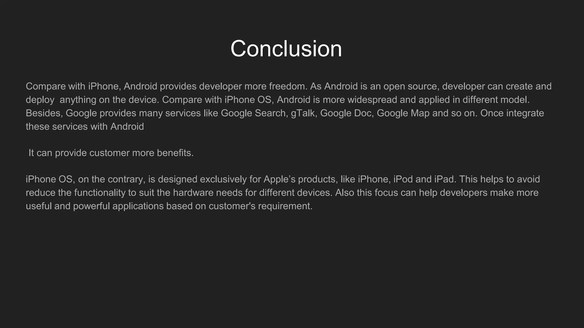 Android vs ios System Architecture in OS perspective | PPTX