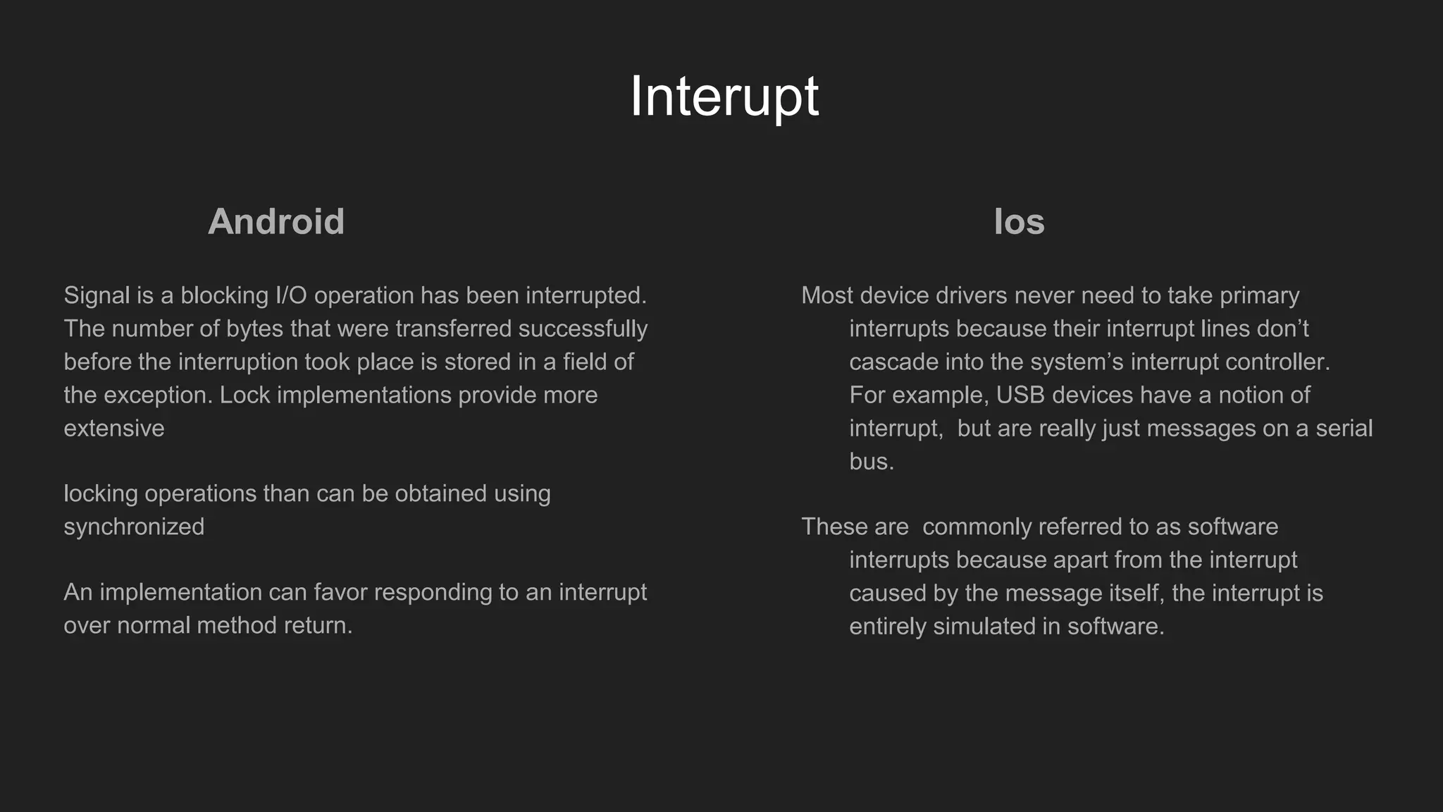 Android vs ios System Architecture in OS perspective | PPTX