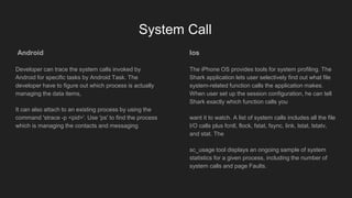 Android vs ios System Architecture in OS perspective | PPTX