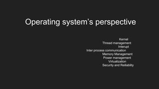 Android vs ios System Architecture in OS perspective | PPTX