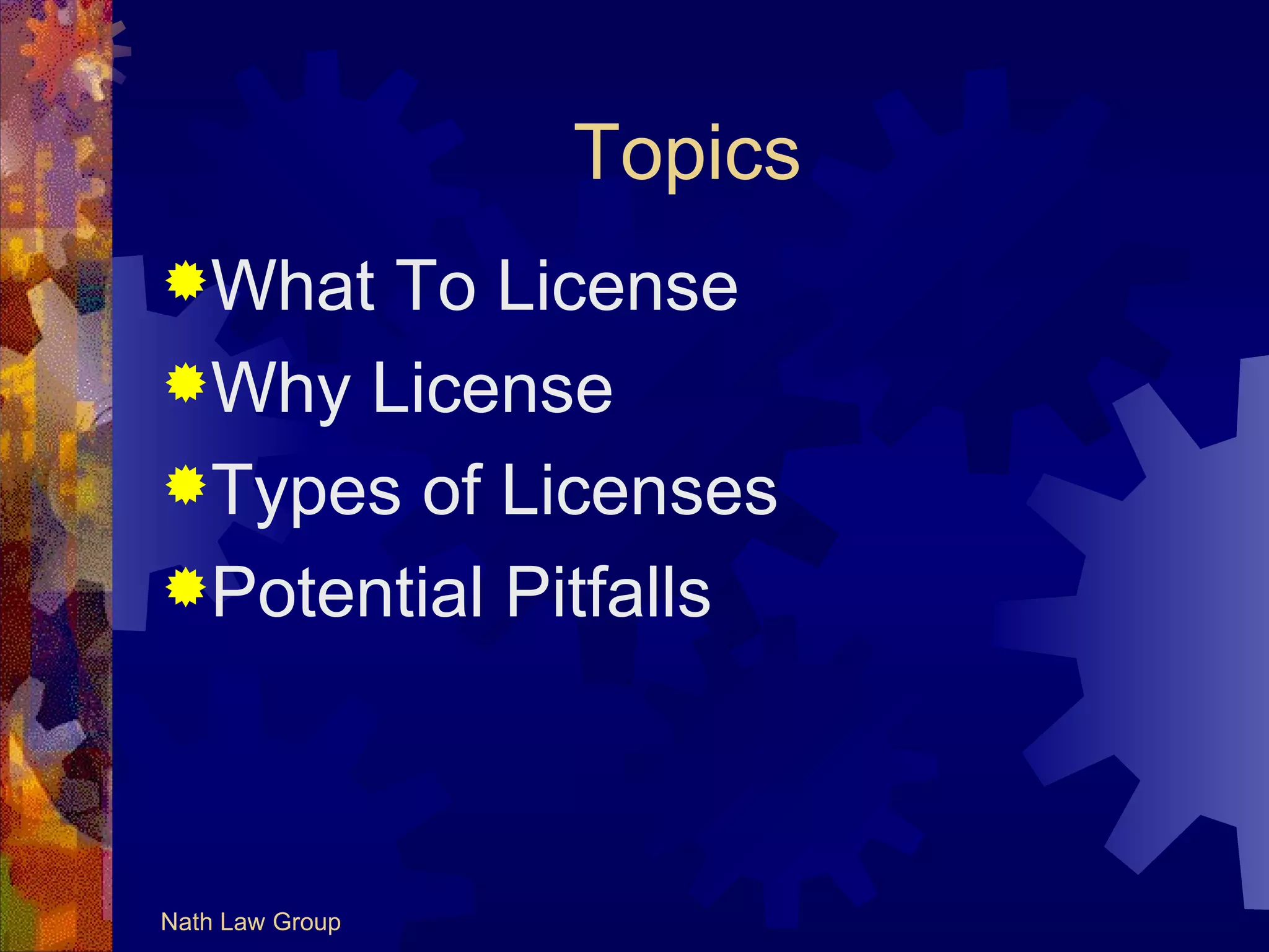 NLG Licensing CLE | PPT