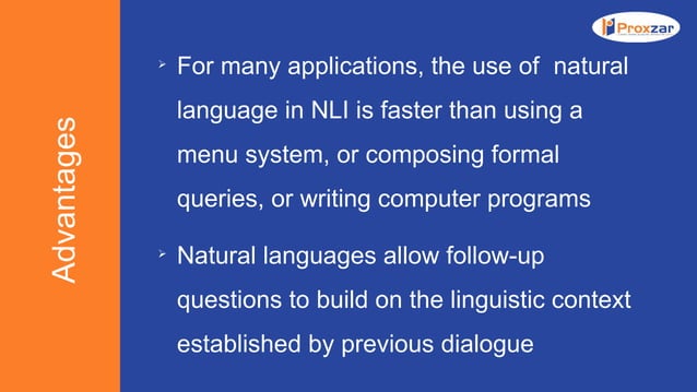 Natural Language Interface: Advantages & Dis-Advantages | PDF ...
