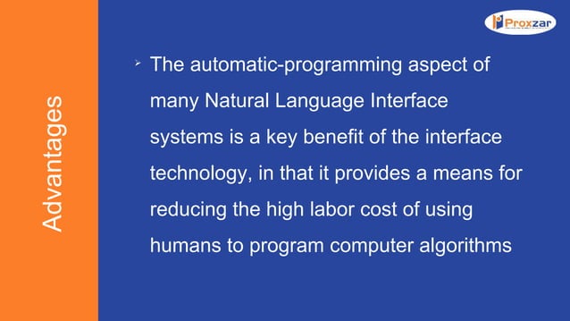 Natural Language Interface: Advantages & Dis-Advantages | PDF ...