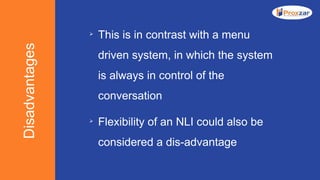 Natural Language Interface: Advantages & Dis-Advantages | PDF
