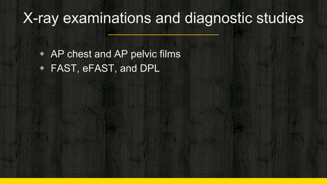 Initial Assessment and Management for Trauma | PPTX | First Aid | Injuries