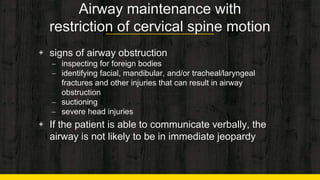 Initial Assessment and Management for Trauma | PPTX