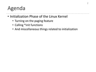 Linux Initialization Process (1) | PPT