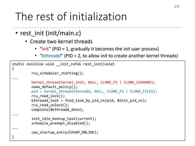 Linux Initialization Process (2) | PPTX