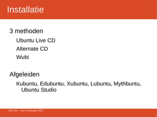 Ubuntu, de perfecte desktop | PPT
