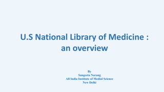 National Library of Medicine | PPTX