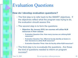 Crafting your evaluation plan | PPT