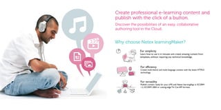 Netex learningMaker | Authoring tool for HTML5 e-learning content [EN] | PDF