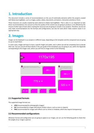 Netex learningMaker | Use Recommendations v1.0 [EN] | PDF