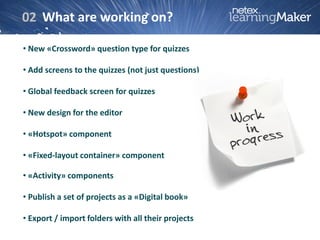 Netex learningMaker | What's New v2.2 [EN] | PPT