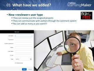 Netex learningMaker | What's New v2.2 [EN] | PPT