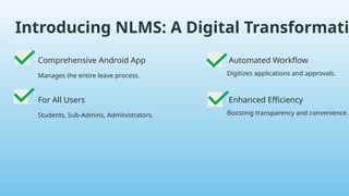 A demo of android app presentations (leave App) | PPTX