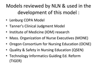 Nln Competencies Readers Digest Version | PPT