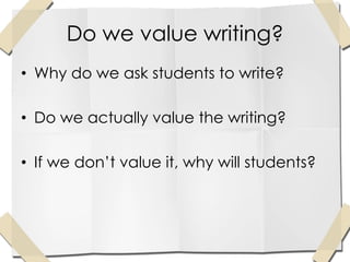 Getting Writing Right | PPT
