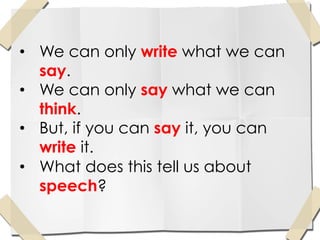 Getting Writing Right | PPT