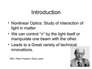 Nonlinear Optical Materials | PPT