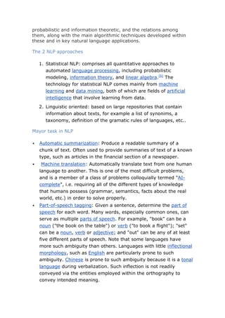 Natural Language Processing | PDF