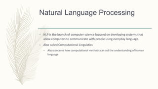 Natural Language Processing in AI | PPTX