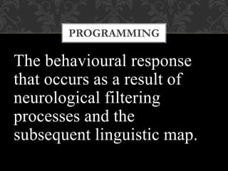 Neuro-linguistic programming (NLP) | PPTX