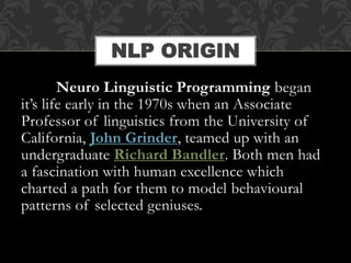 Neuro-linguistic programming (NLP) | PPTX