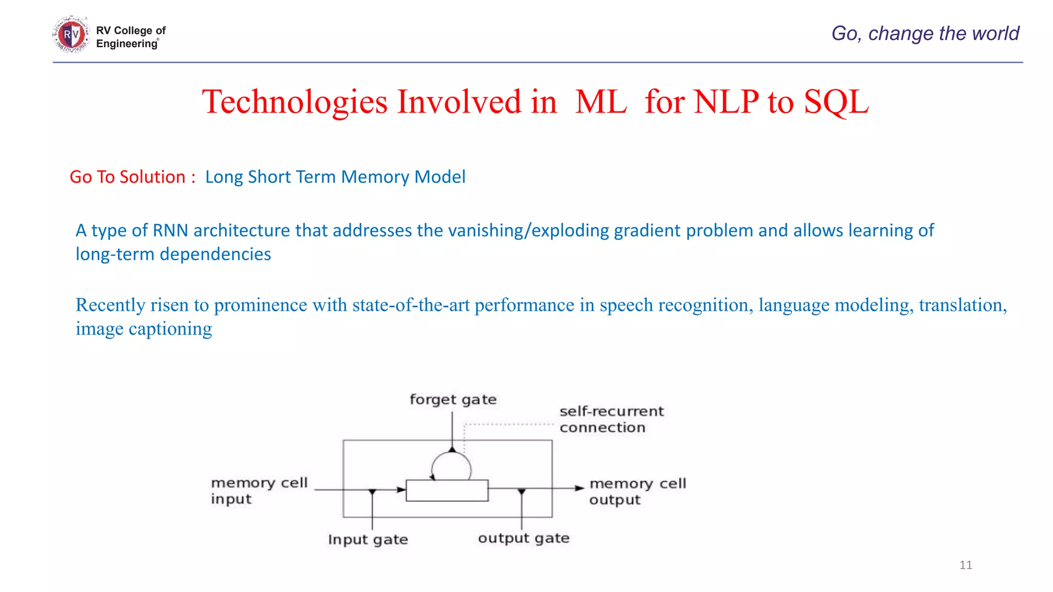 Natural Language to SQL Query conversion using Machine Learning Techniques on HPCC Systems | PPTX