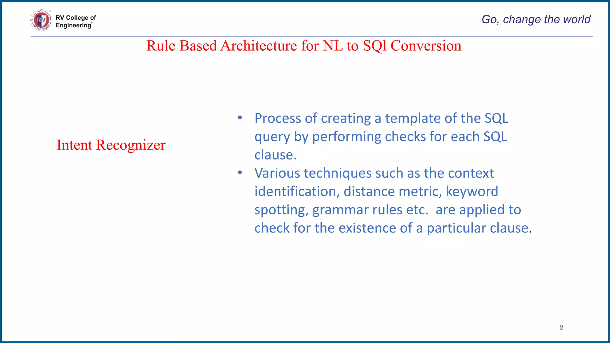Natural Language to SQL Query conversion using Machine Learning Techniques on HPCC Systems | PPTX
