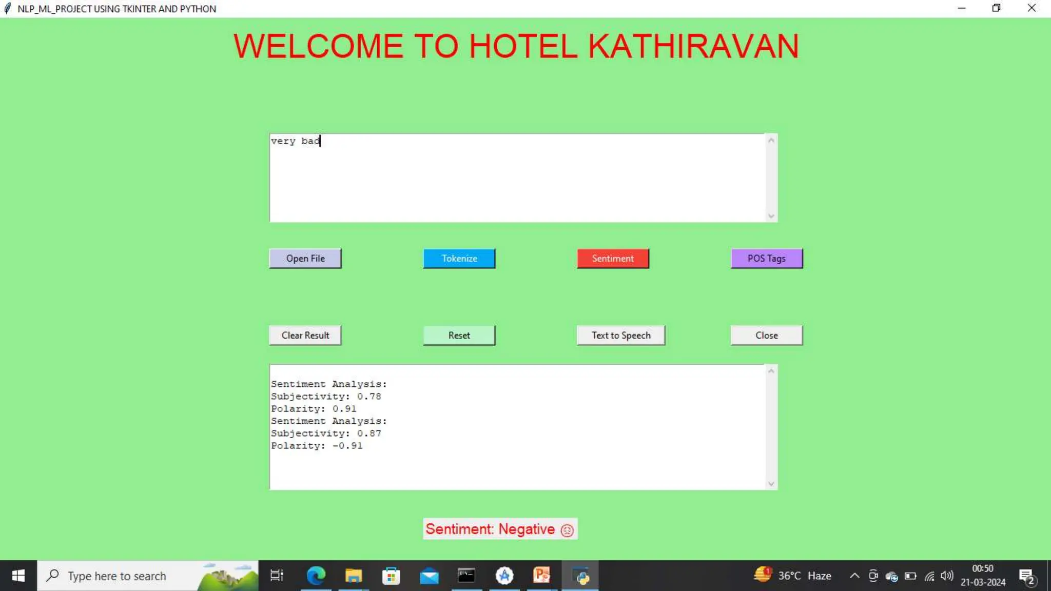 nlp based python project using tkinter and machine learning .pptx