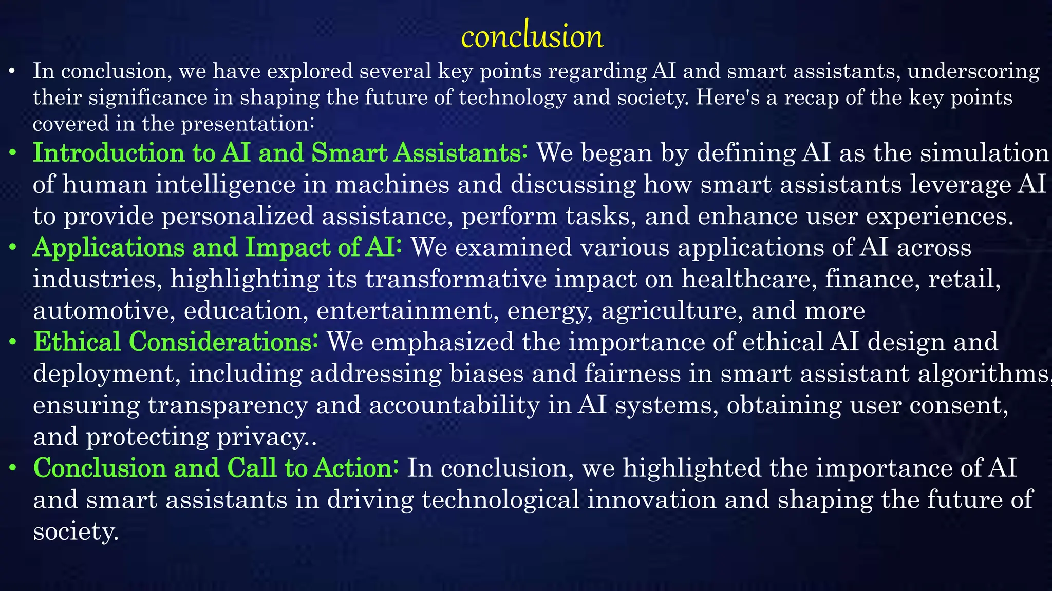 ai and smart assistant using machine learning and deep learning | PPTX