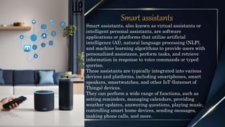 ai and smart assistant using machine learning and deep learning | PPTX