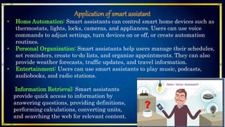 ai and smart assistant using machine learning and deep learning | PPTX