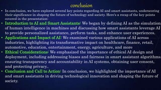 ai and smart assistant using machine learning and deep learning | PPTX