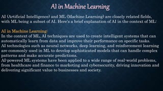 ai and smart assistant using machine learning and deep learning | PPTX
