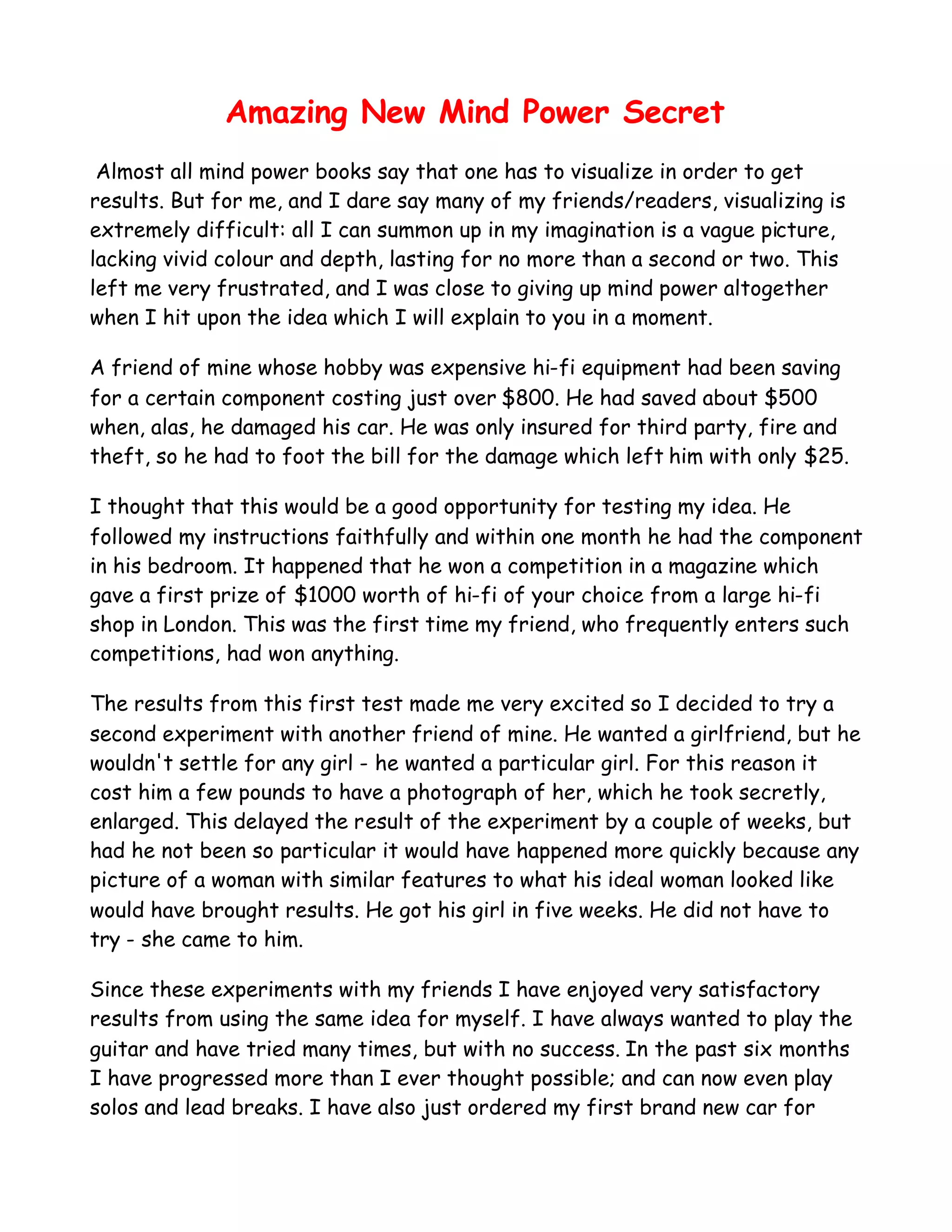 Nlp amazing-subliminal-mind-power-secret | PDF