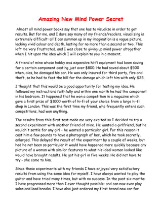 Nlp amazing-subliminal-mind-power-secret | PDF