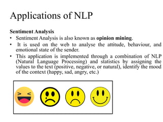 NLP slides introduction, a basic introduction and application | PPT