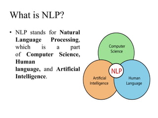 NLP slides introduction, a basic introduction and application | PPT