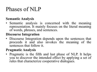 NLP slides introduction, a basic introduction and application | PPT