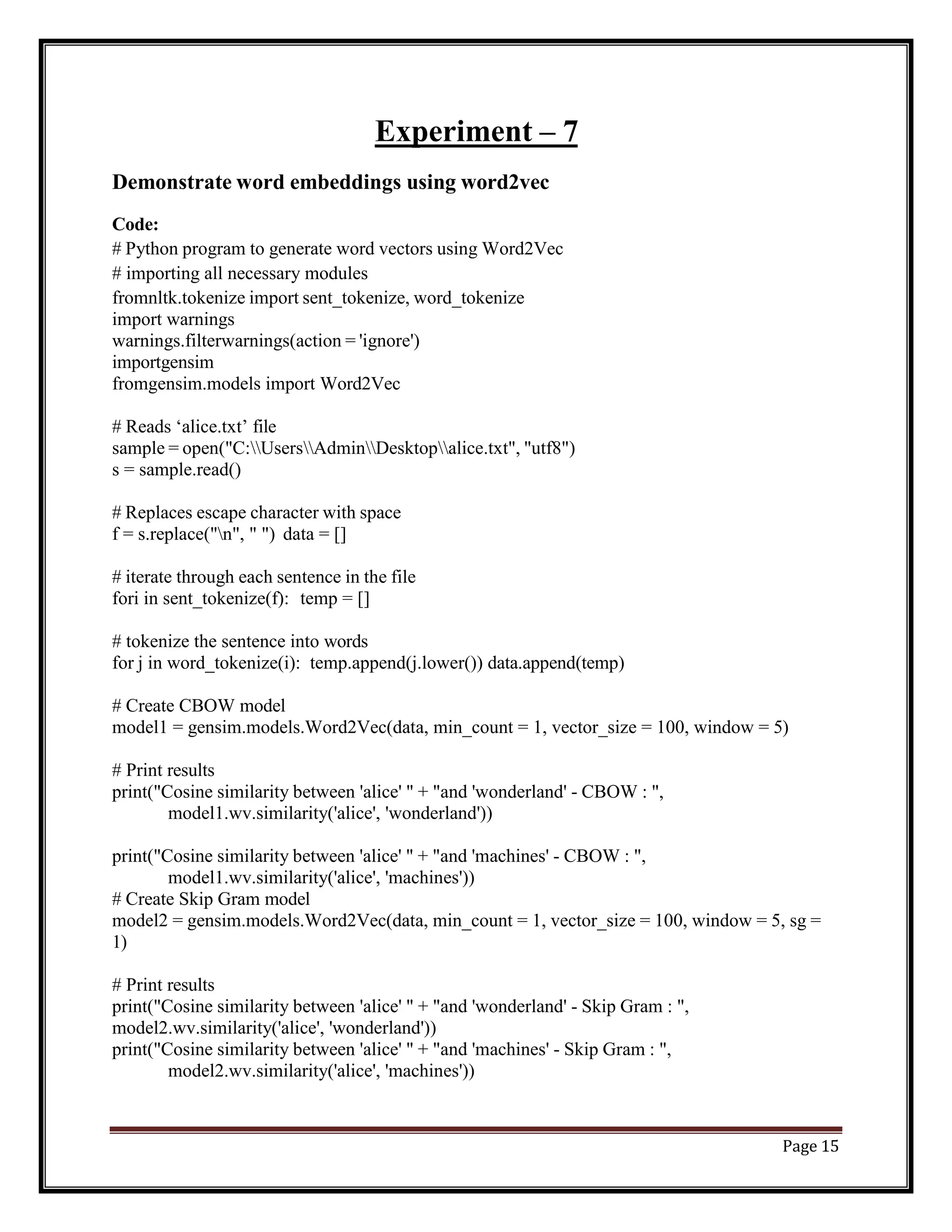 JNTUK r20 AIML SOC NLP-LAB-MANUAL-R20.docx