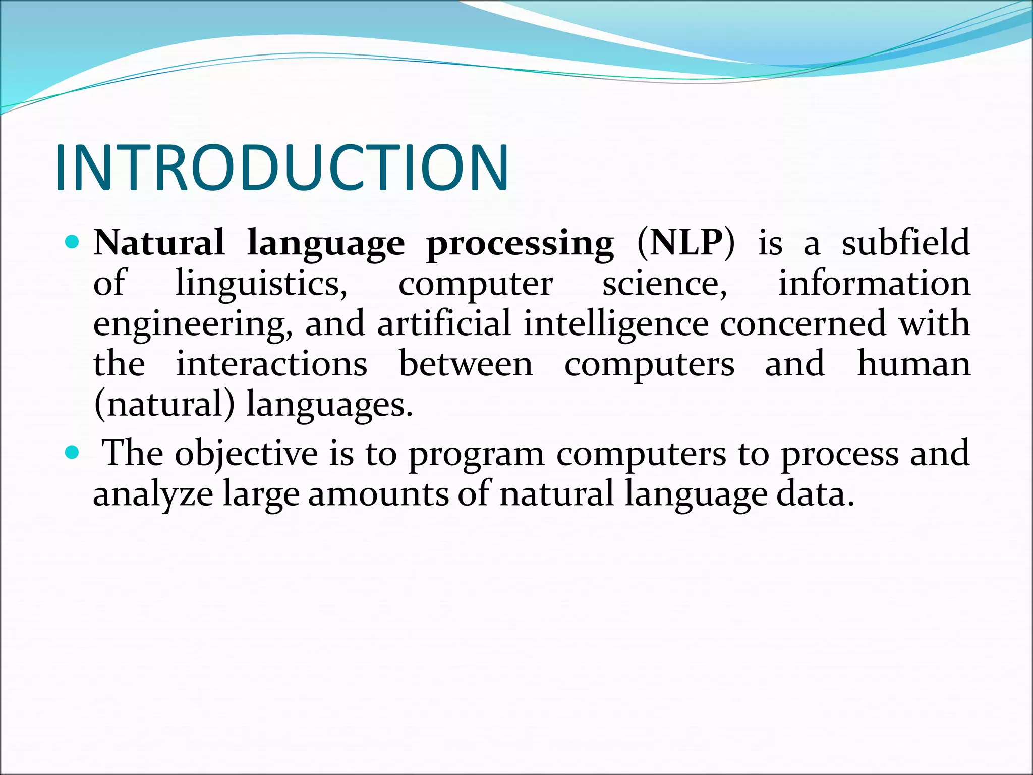 NLP-my-lecture (3).ppt | Programming Languages | Computing