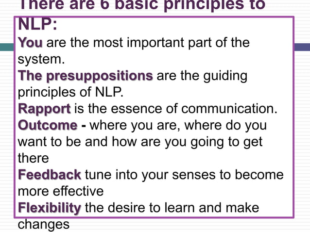 Neuro-linguistic programming | PPTX