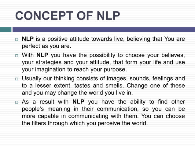 Neuro-linguistic programming | PPTX