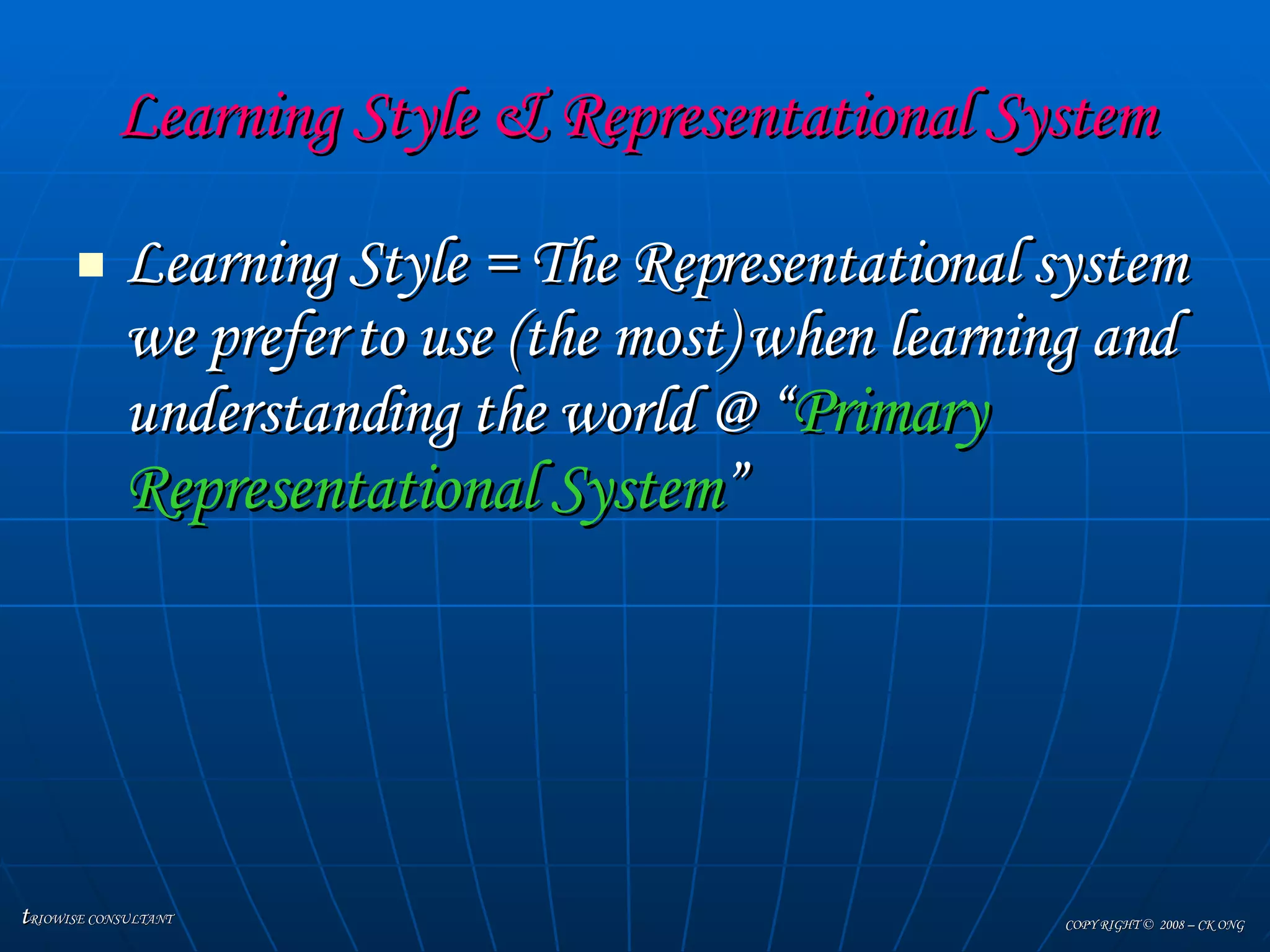 Neuro Linguistic Programming | PPT